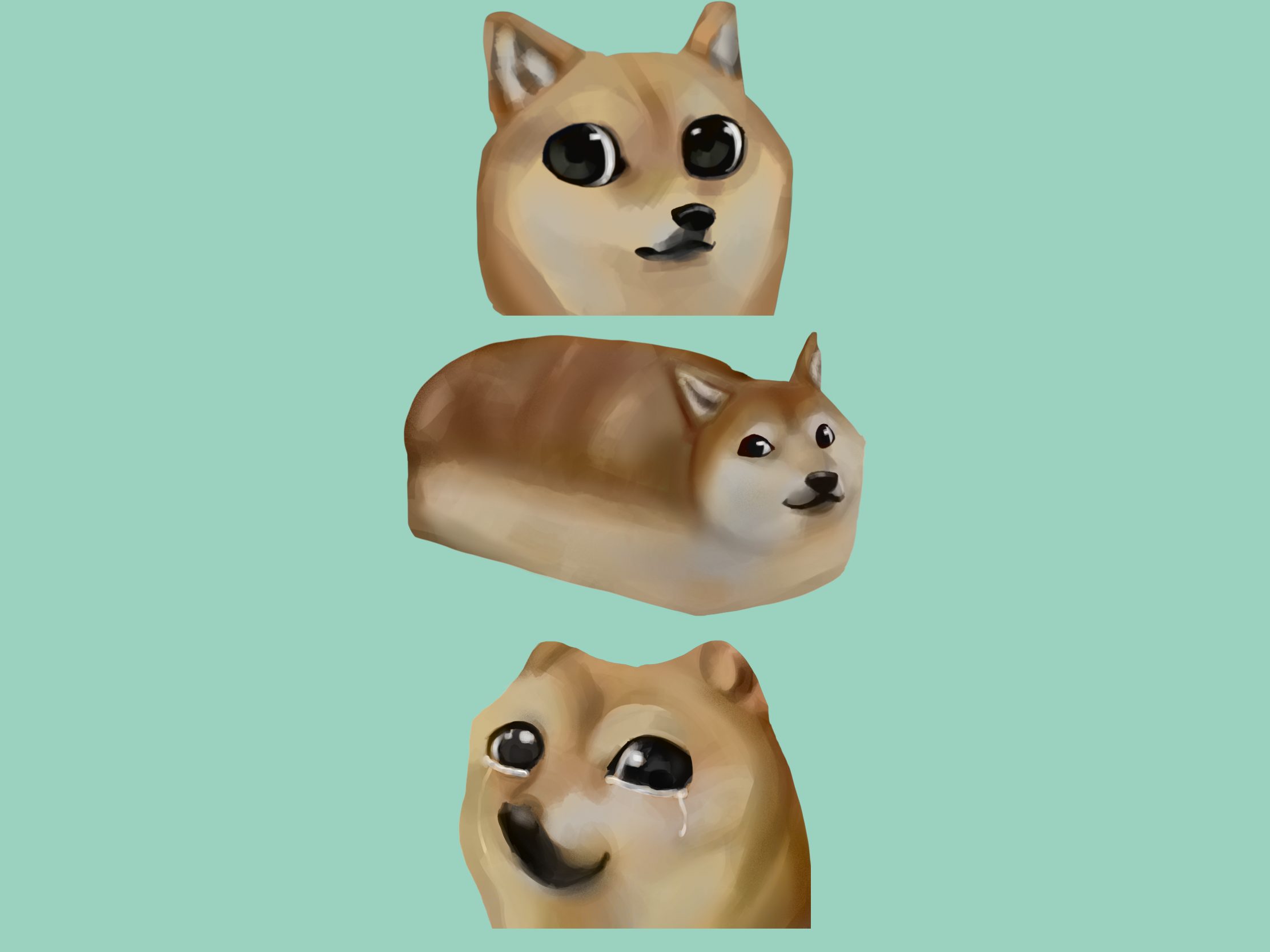 Painted some very funny and humorous doges today | /r/dogelore | Ironic ...