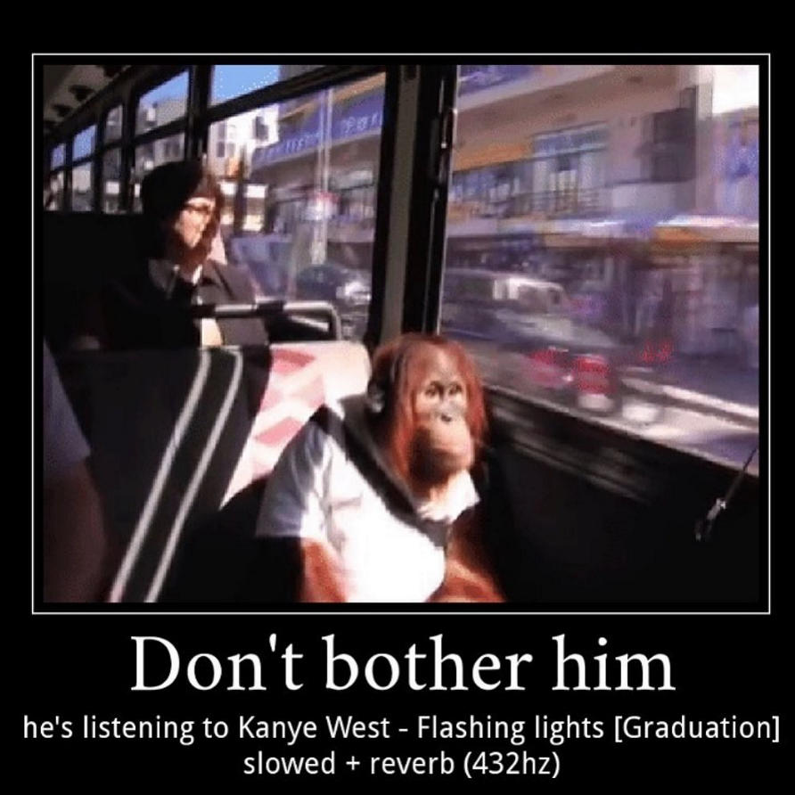 He's Listening to Kanye West - Flashing Lights Slowed + Reverb | Slowed ...