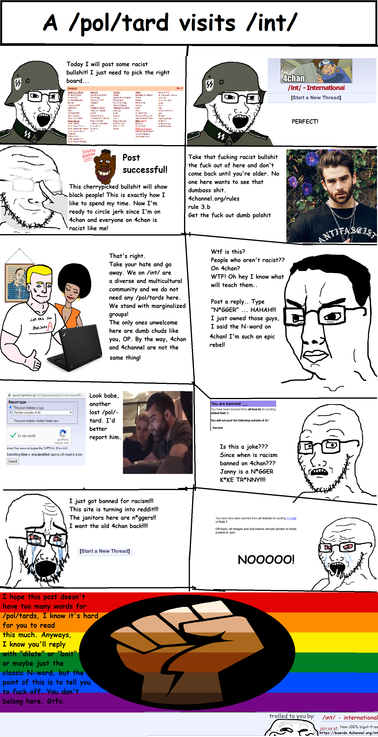 soyjak & poljak (poltard visiting int) | Wojak Comics | Know Your Meme