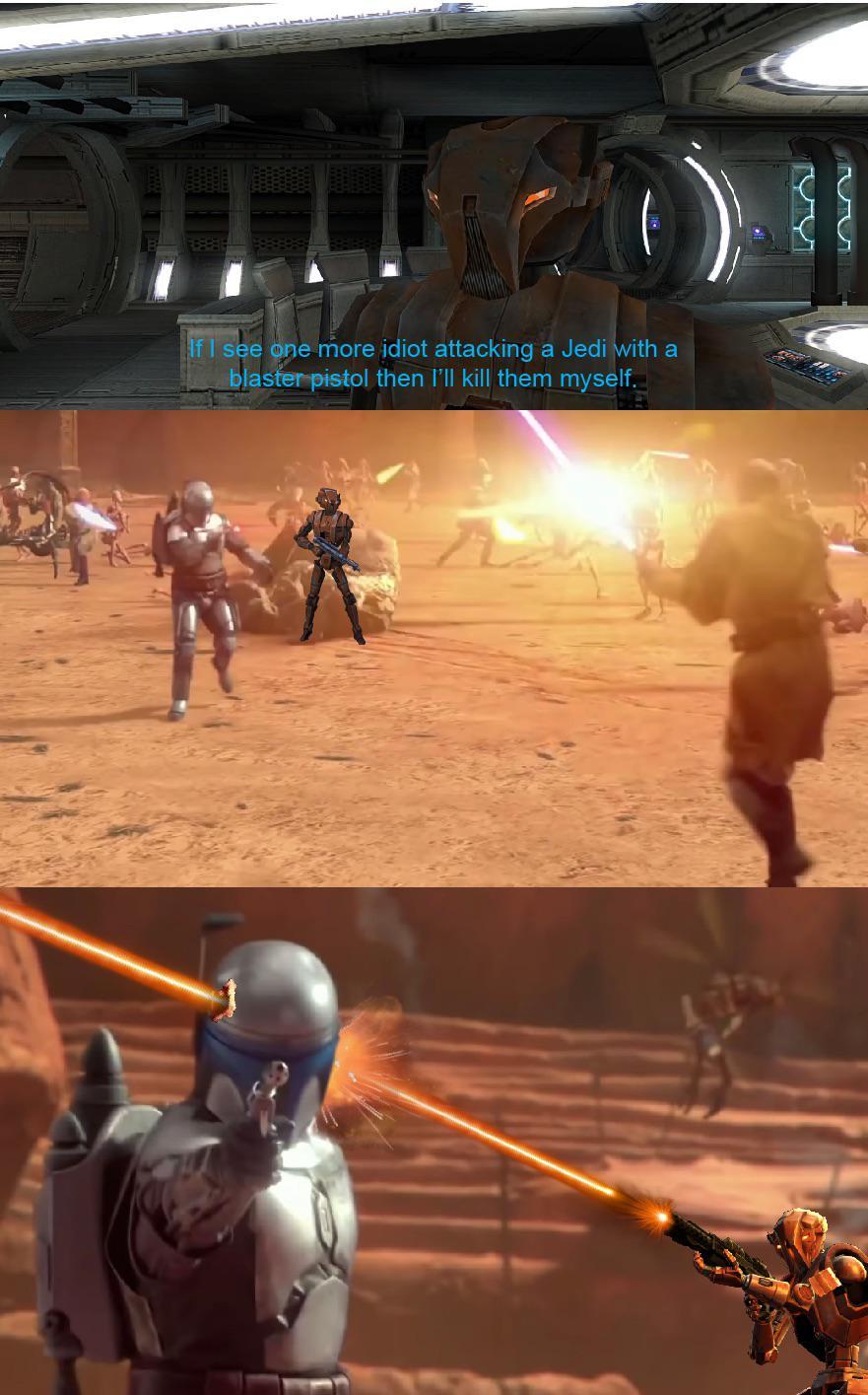 Jango Fett tsk tsk | /r/PrequelMemes | Prequel Memes | Know Your Meme