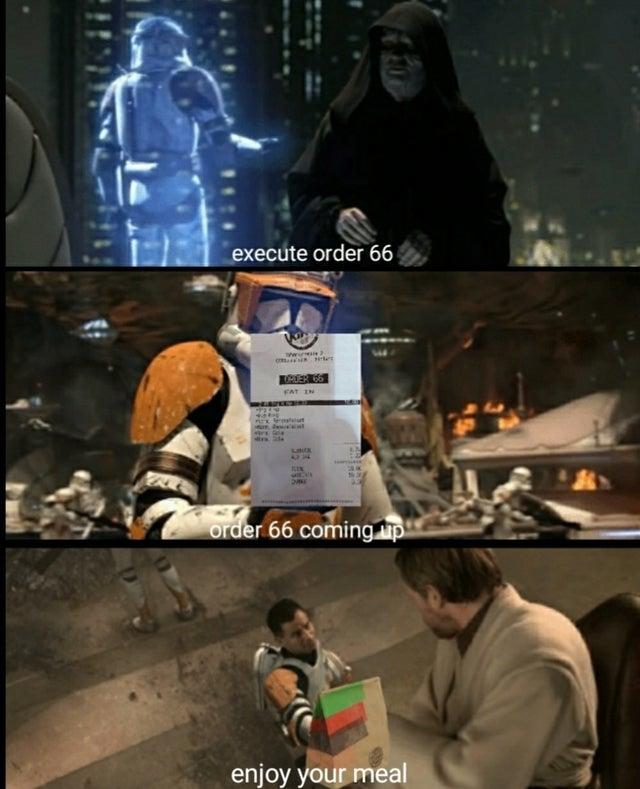 Chef Cody, the time has come...Execute Order 66 | /r/PrequelMemes ...