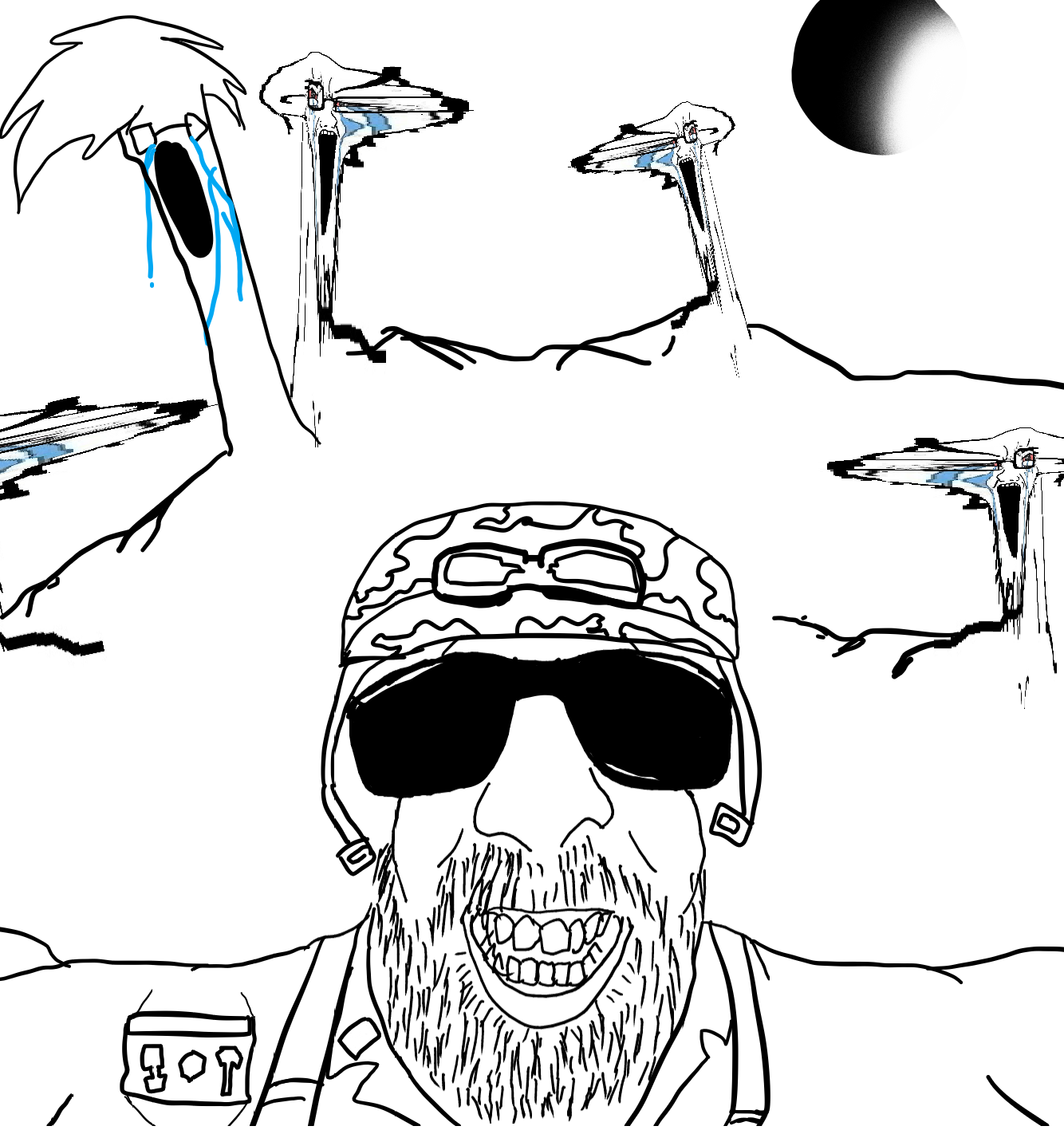 Wojak Soyjak soldier in a strange place | Soy Boy Face / Soyjak | Know ...