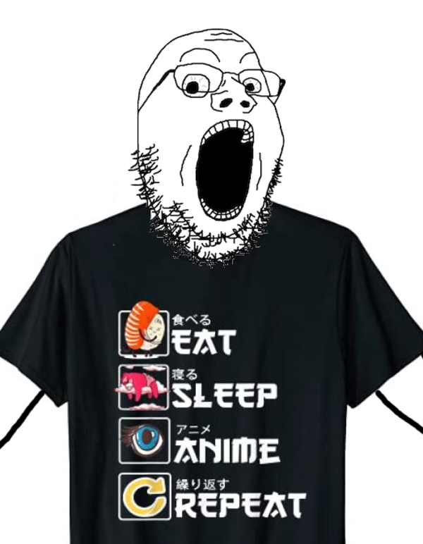 Wojak Soyjak anime fan | Soy Boy Face / Soyjak | Know Your Meme