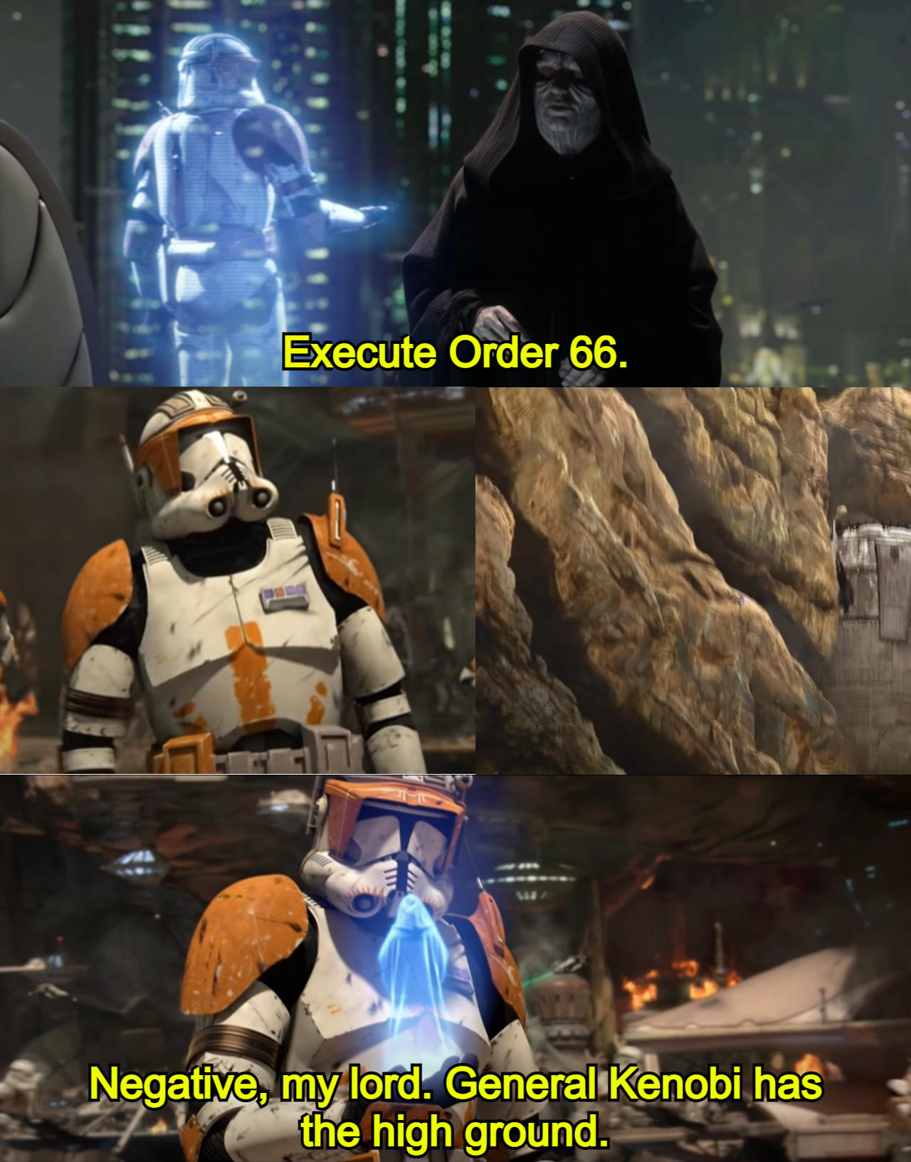 Palps: "But no one can survive that fall." | /r/PrequelMemes | Prequel ...