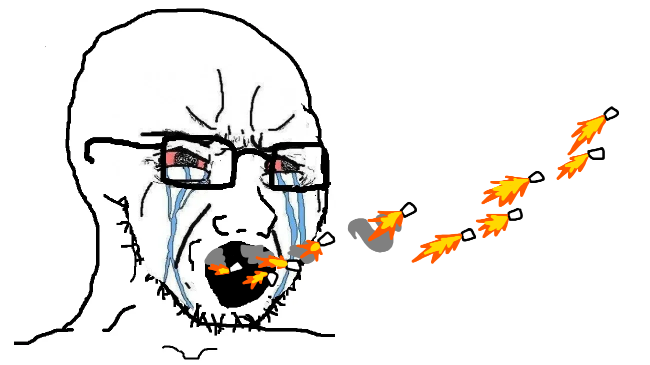 Wojak Soyjak tooth rockets | Soy Boy Face / Soyjak | Know Your Meme