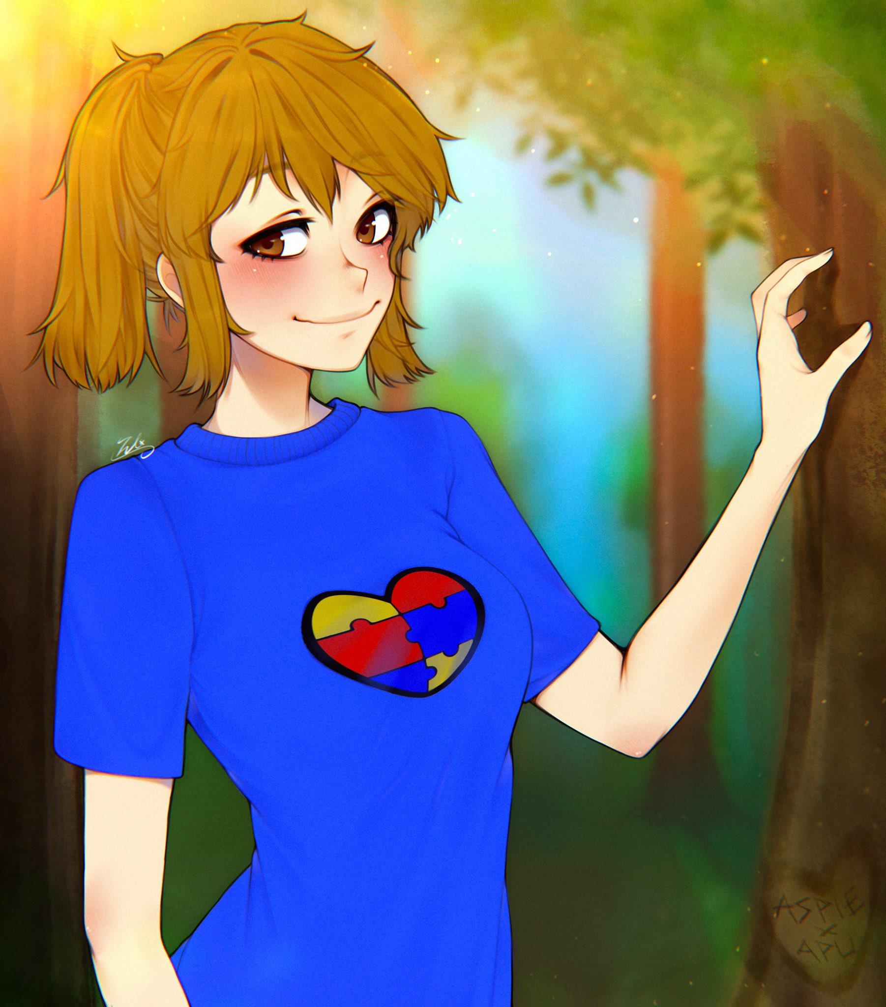 ASPIE CHAN 🧩💙🦋 | Ashbie Moon / Aspie Girl / Aspie Chan | Know Your Meme