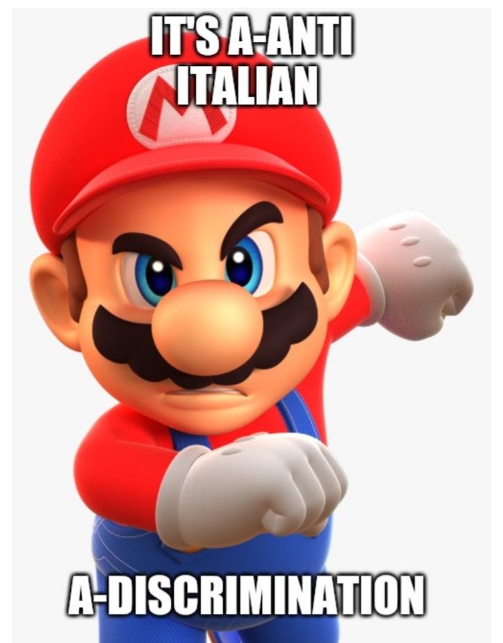Mario says Its anti-italian discrimination | It's Anti-Italian ...