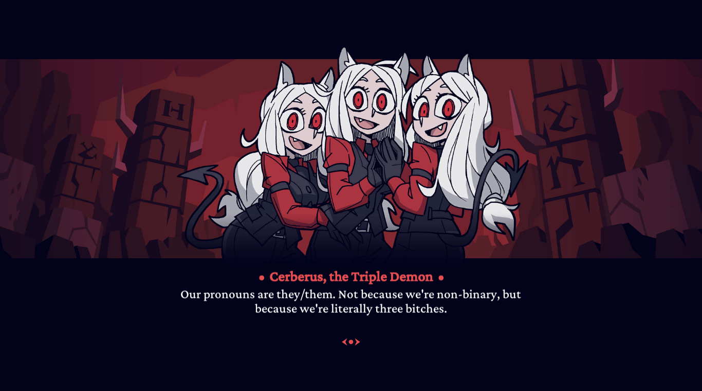 Cerberus' Pronouns | Helltaker | Know Your Meme