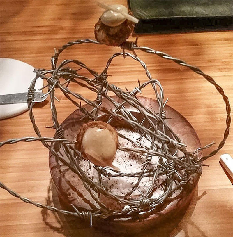 Mini Beef Wellingtons on Barbed Wire | Cursed Images | Know Your Meme