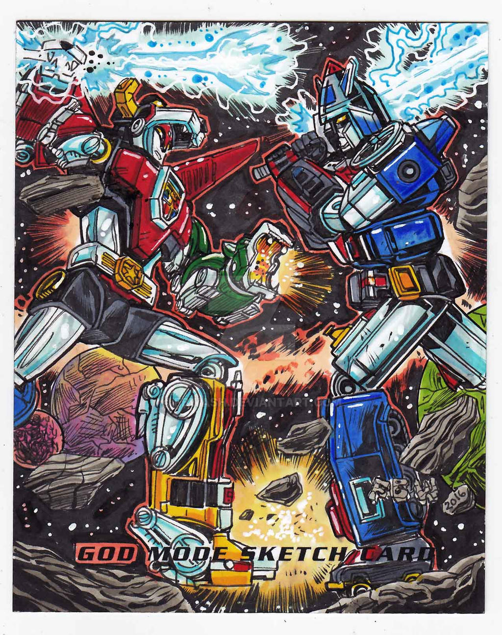 Voltron vs Voltron Sketchcard by fbwash | Voltron | Know Your Meme
