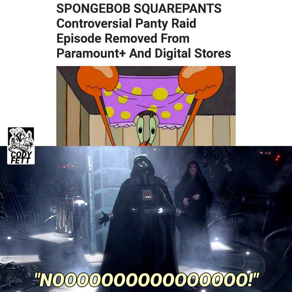 Nooooo | SpongeBob Panty Raid Controversy | Know Your Meme