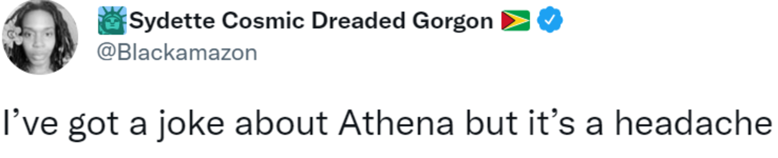 I’ve got a joke about Athena but it’s a headache | Sisyphus Puns | Know ...