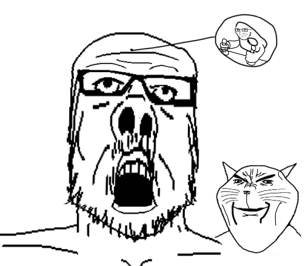 Wojak Soyjak mind control | Meowjak | Know Your Meme