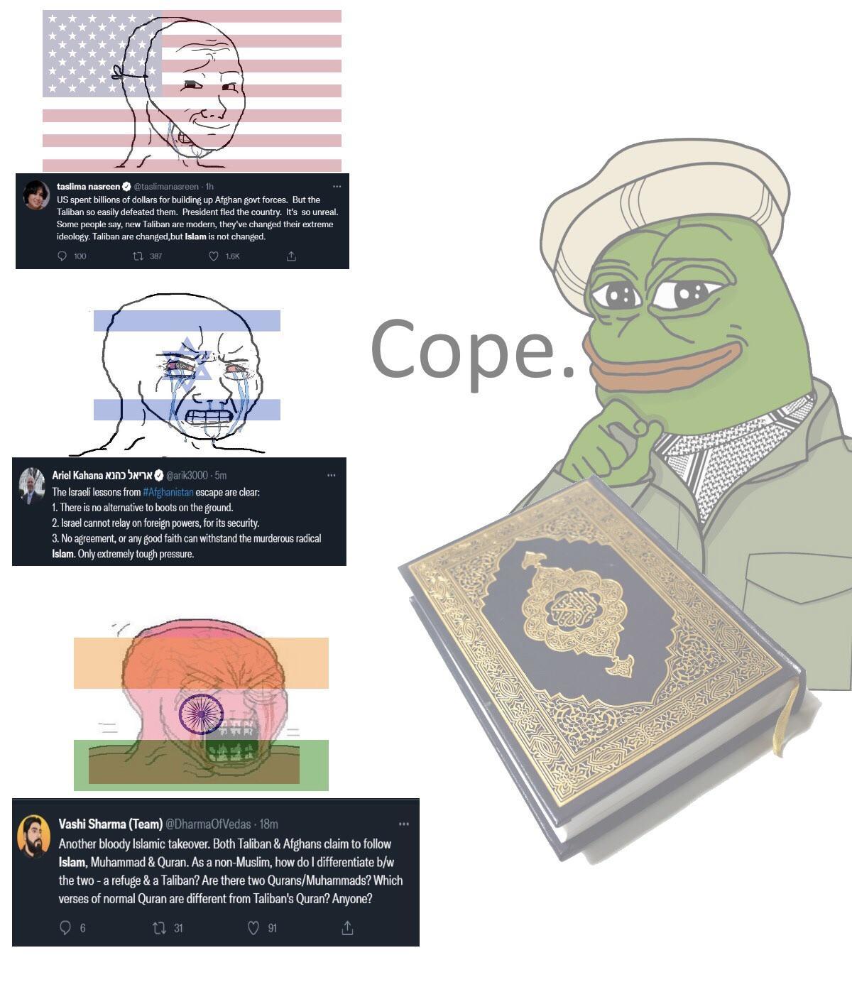 Wojaks taliban reactions | Crying Wojak | Know Your Meme