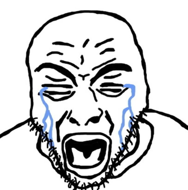 Wojak Soyjak crying | Soy Boy Face / Soyjak | Know Your Meme