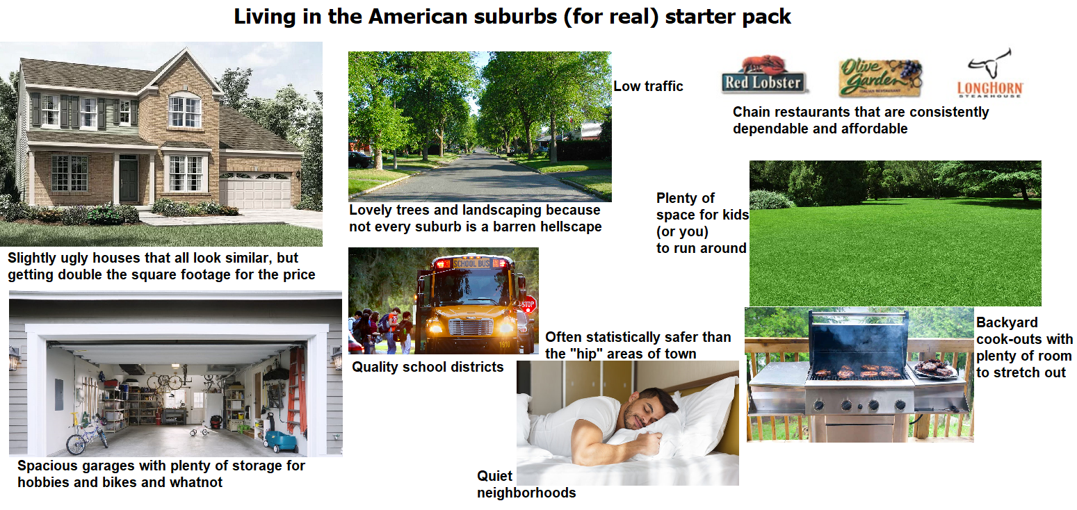 Living in the American suburbs (for real) starter pack | /r ...