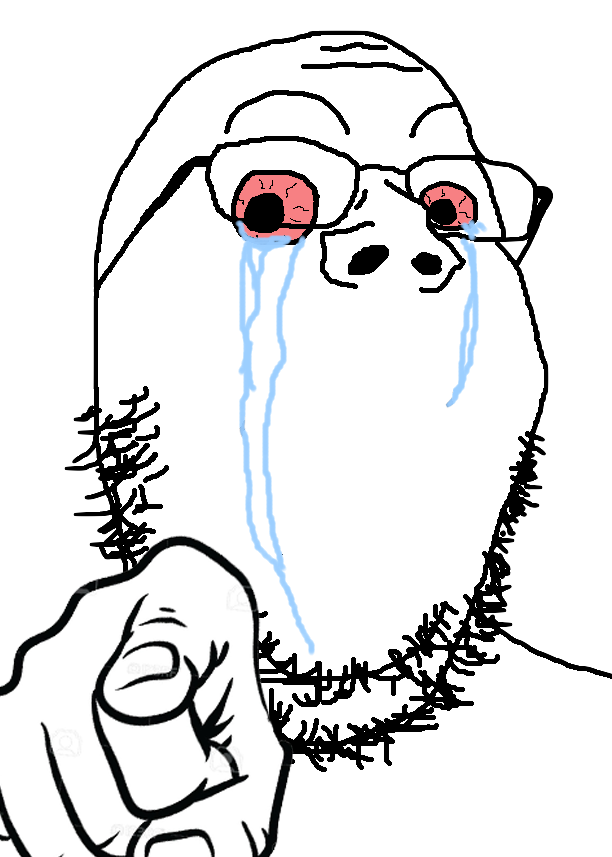 Wojak Soyjak crying mouthless | Soy Boy Face / Soyjak | Know Your Meme