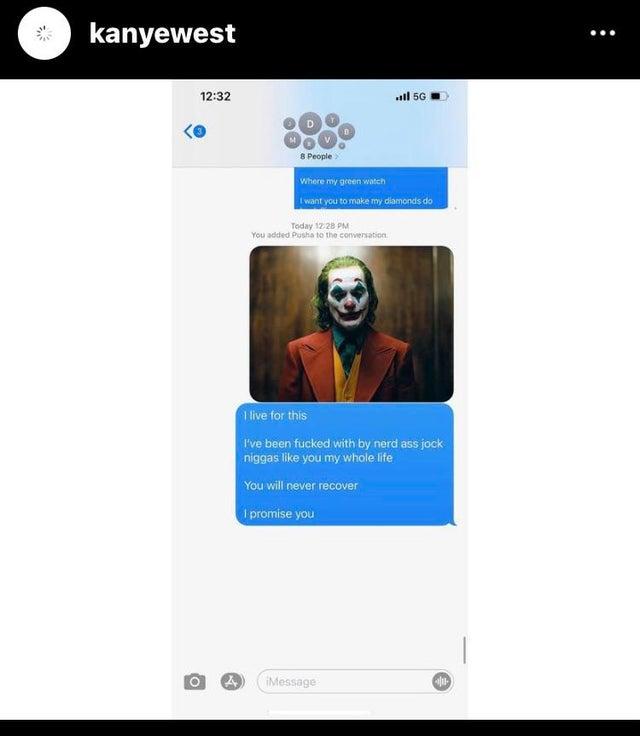 Kanye's groupchat | Kanye West's "Donda" Release Event | Know Your Meme