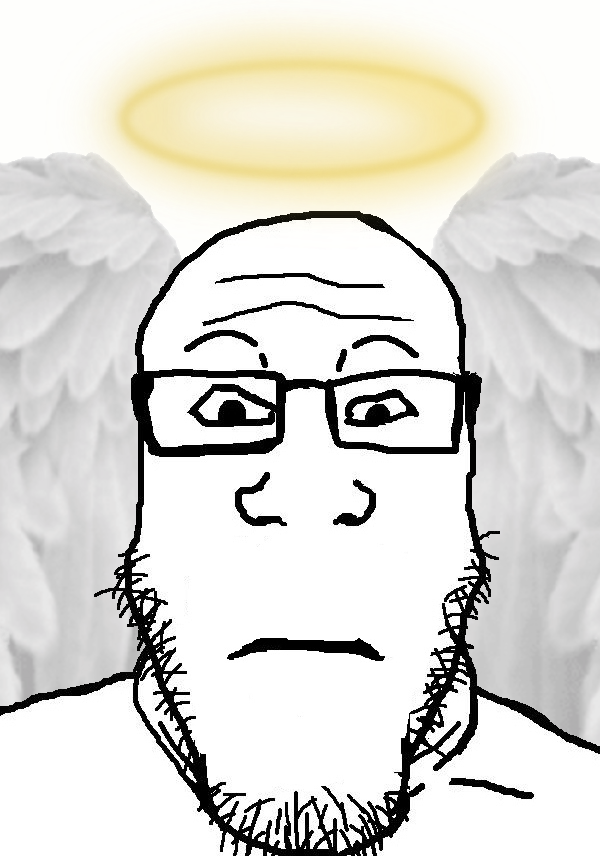 Wojak Soyjak angel | Soy Boy Face / Soyjak | Know Your Meme