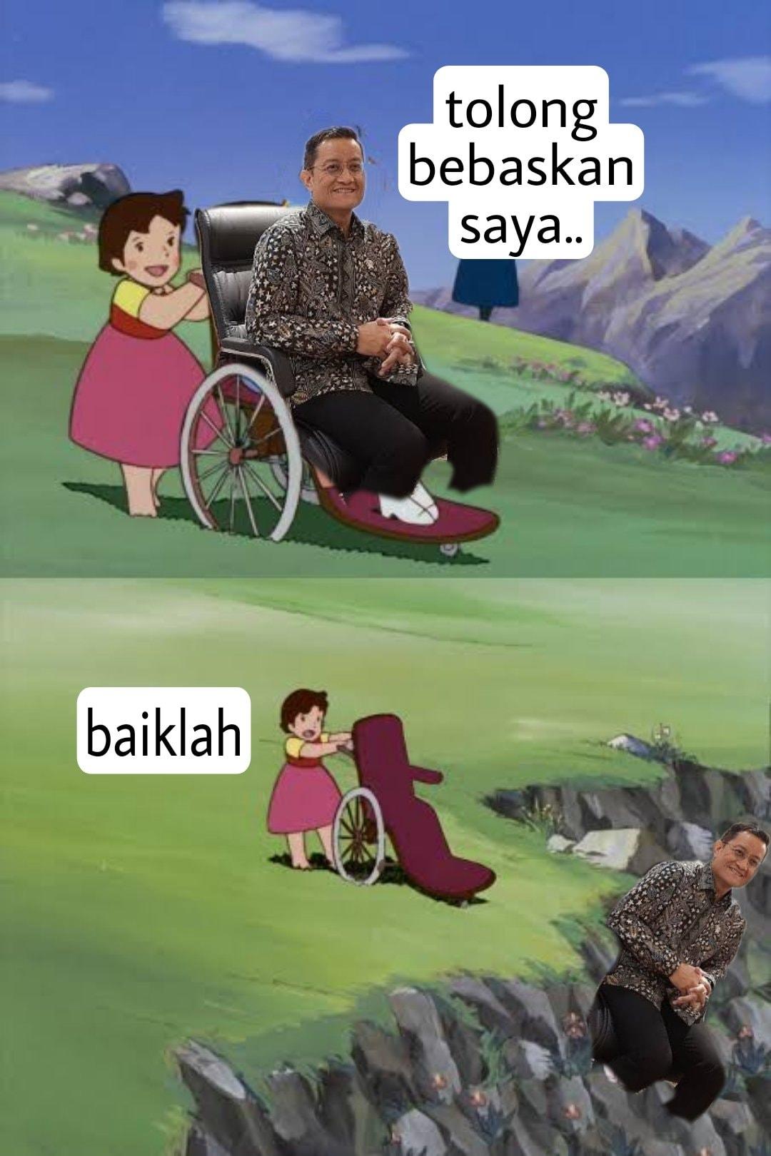 "Please let me free" | Okay then | Juliari Peter Batubara | Know Your Meme