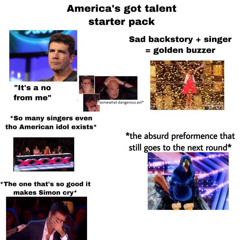 America's Got Talent | Starter Packs | Know Your Meme
