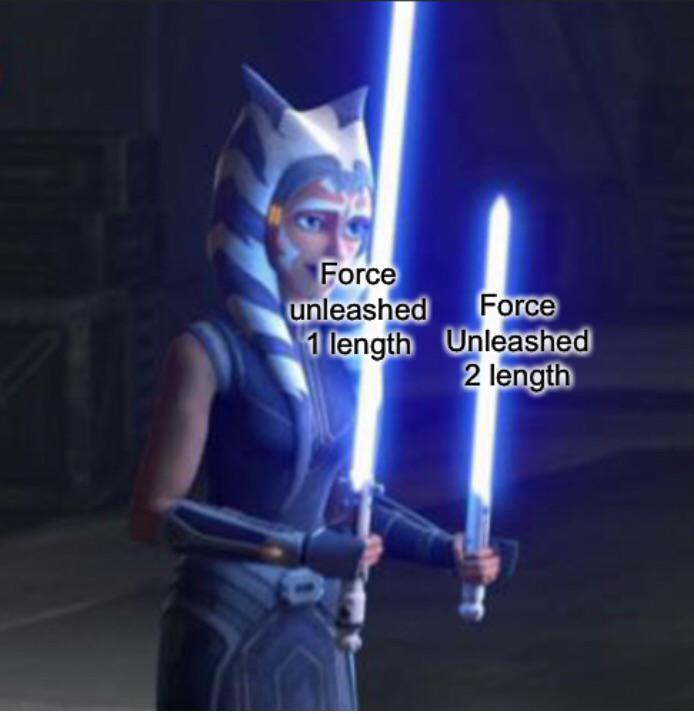 force unleashed 2 is 4 hours long | /r/PrequelMemes | Prequel Memes ...