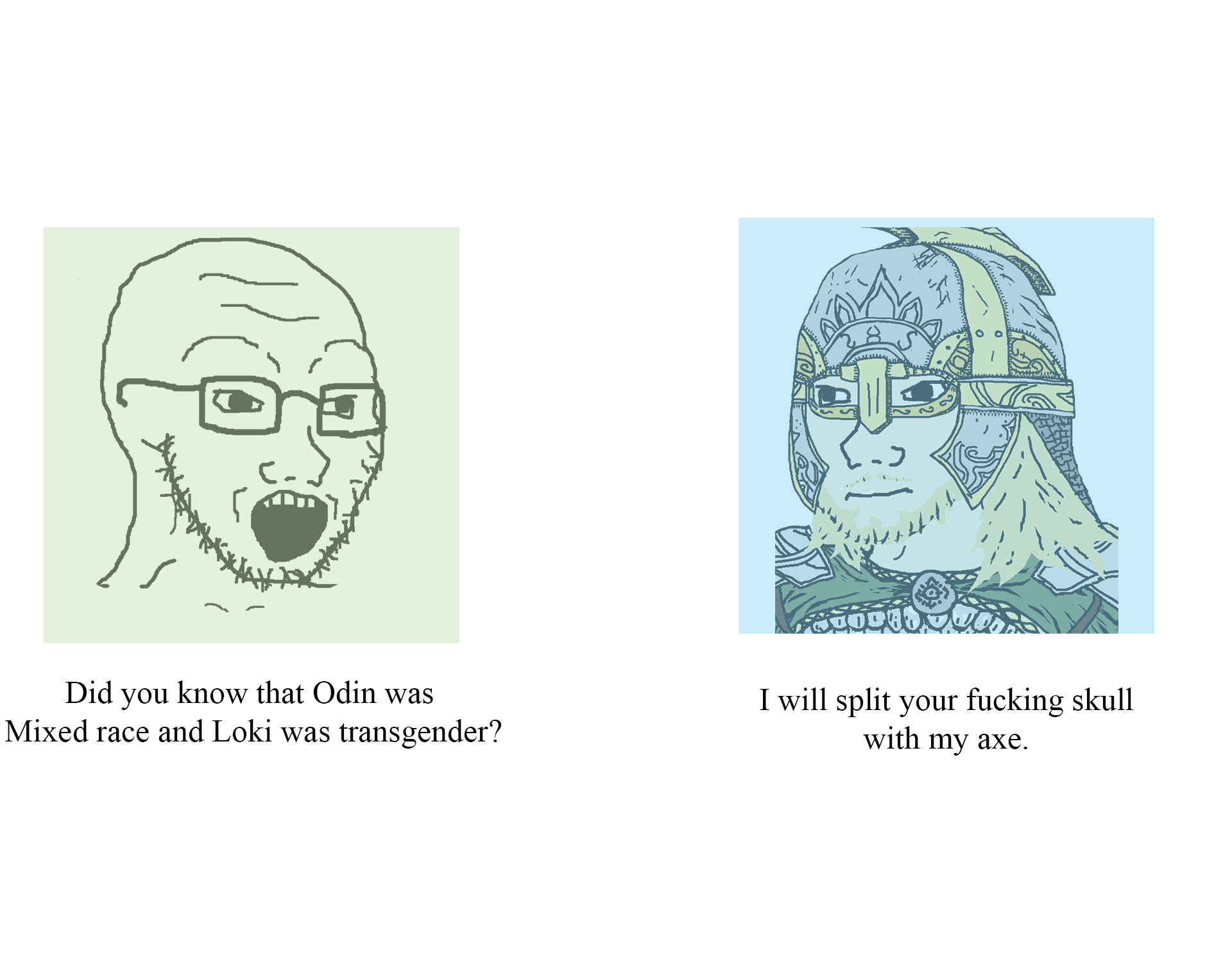 don't mess with Viking Wojak | /r/PoliticalCompassMemes | Political ...