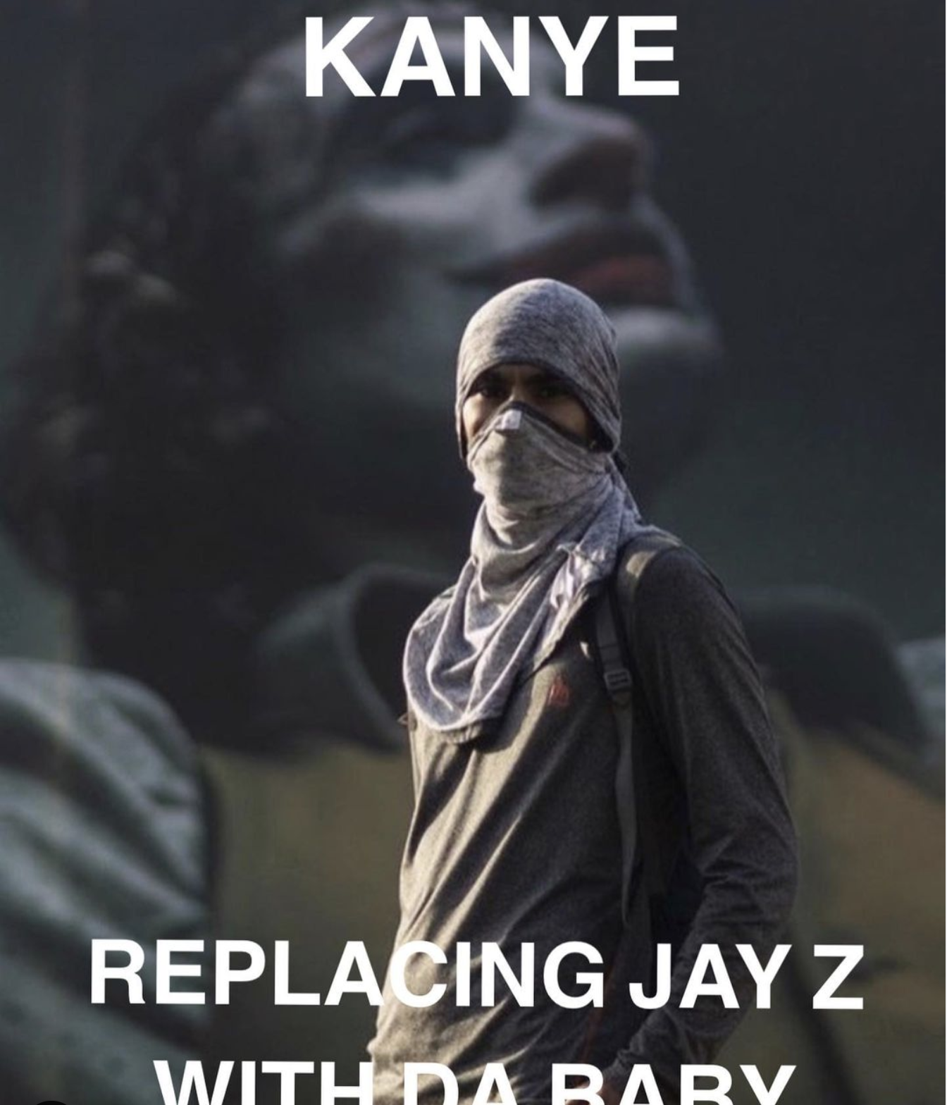 Kanye replacing jay-z with dababy | Kanye West's "Donda" Release Event ...