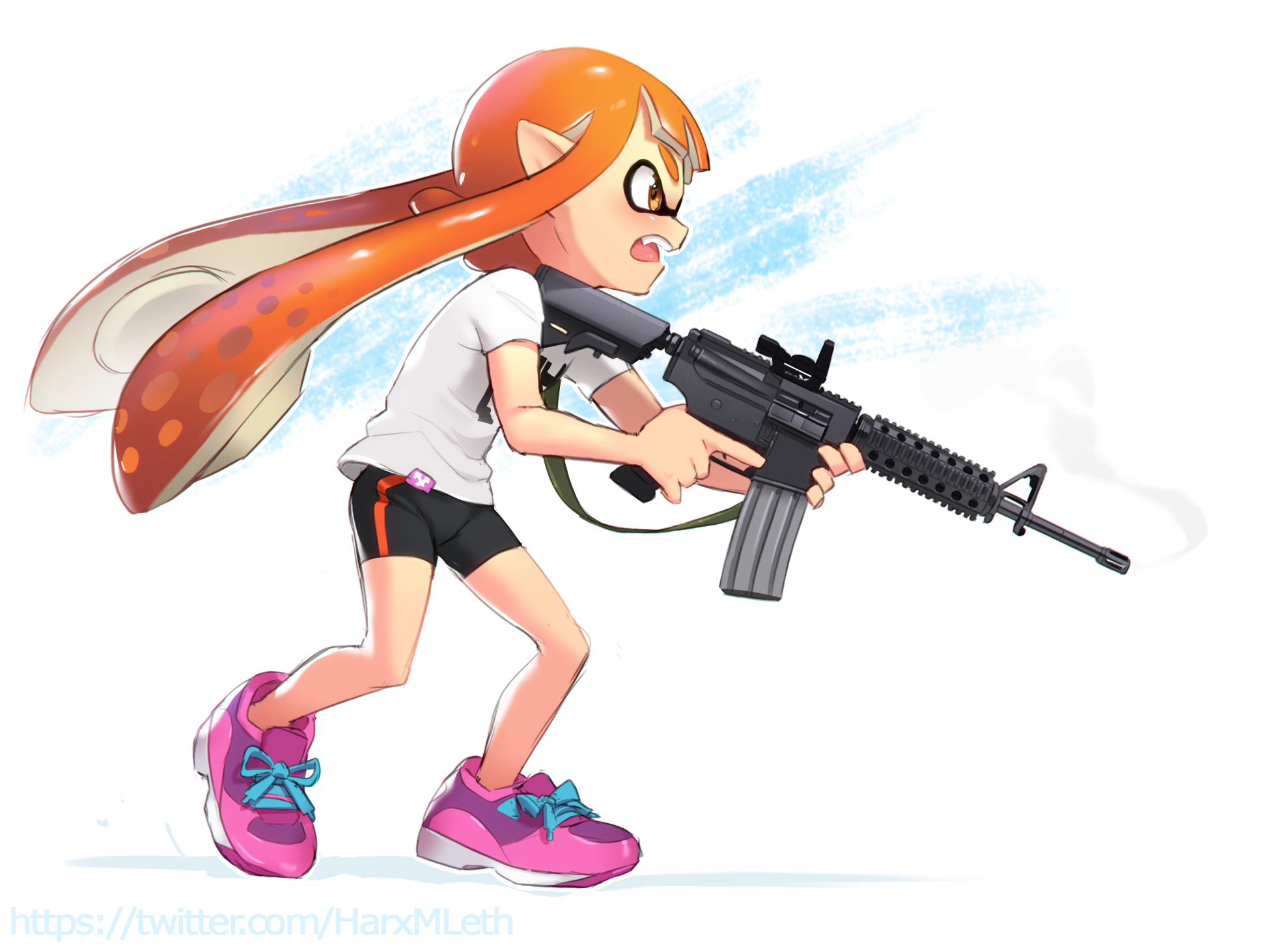Woomy with a gun by MLeth | Splatoon | Know Your Meme