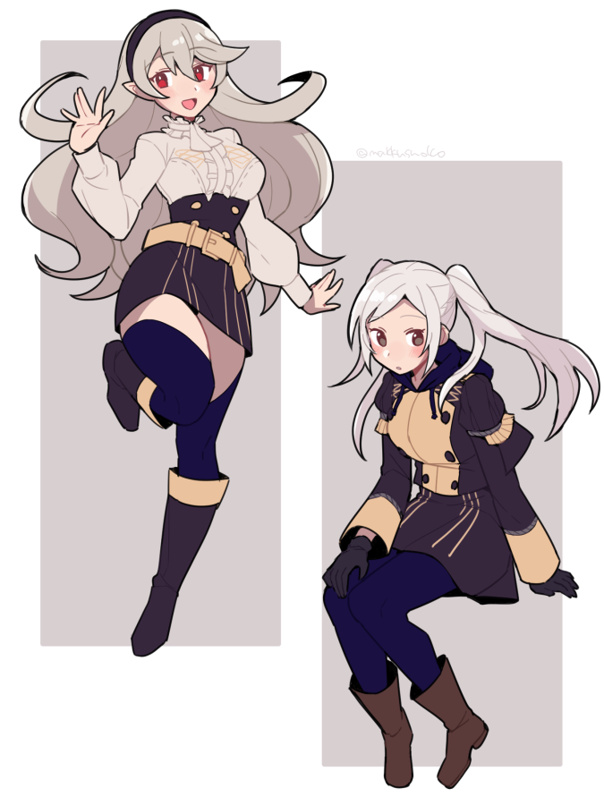 Corrin and Robin in Garreg Mach uniforms | Fire Emblem | Know Your Meme