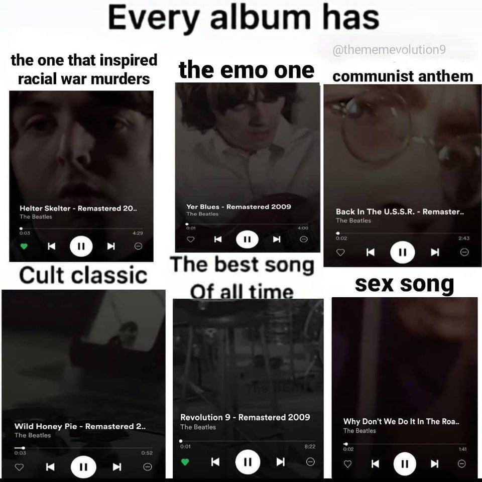 Every Album | The Beatles | Know Your Meme