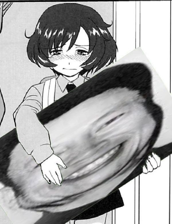 anime girl carrying pol pot portrait | Pol Pot | Know Your Meme