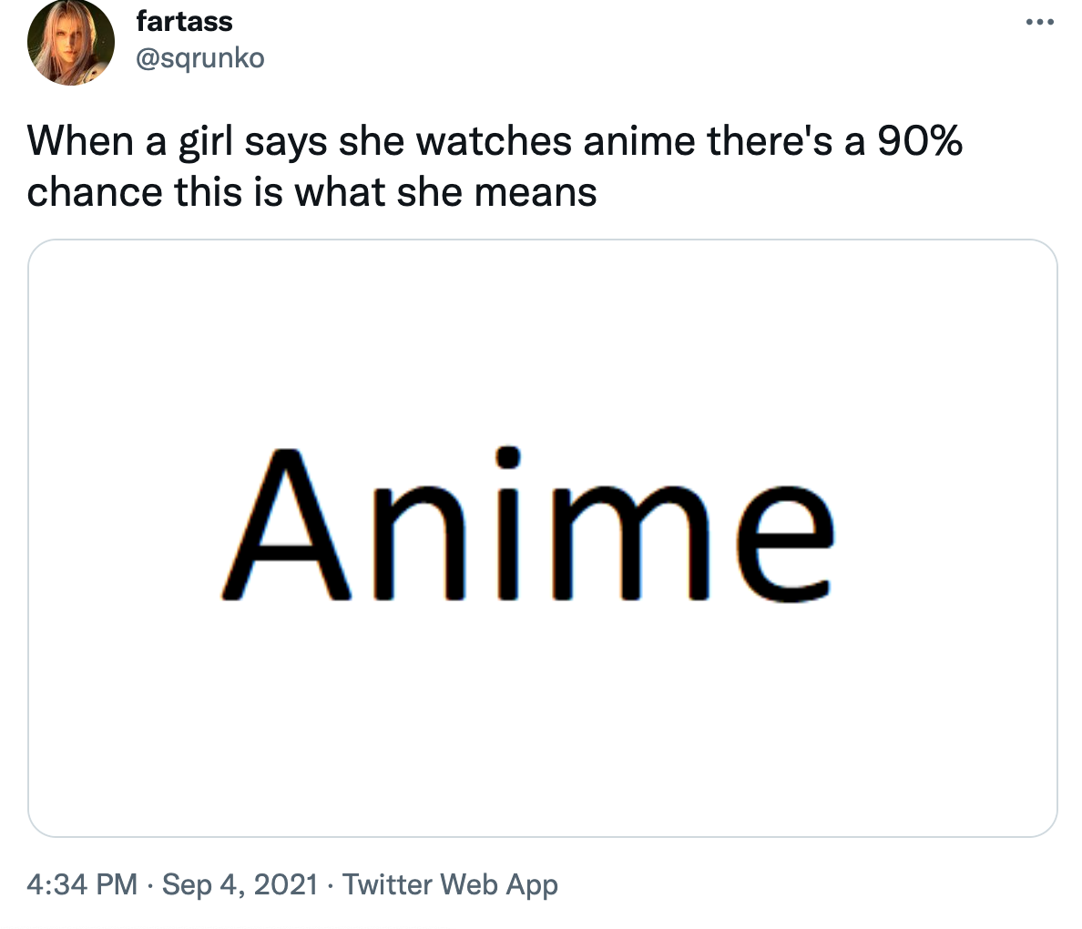 not sure i get it | When A Girl Says She Watches Anime | Know Your Meme