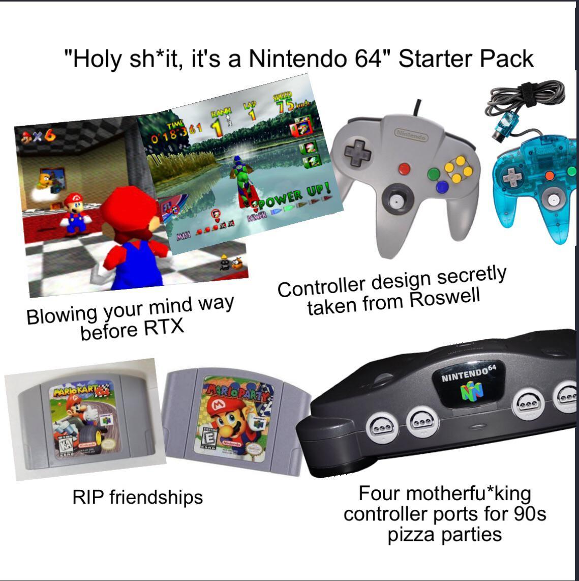 “Holy sh*t, it’s a Nintendo 64” Starter Pack | /r/starterpacks ...