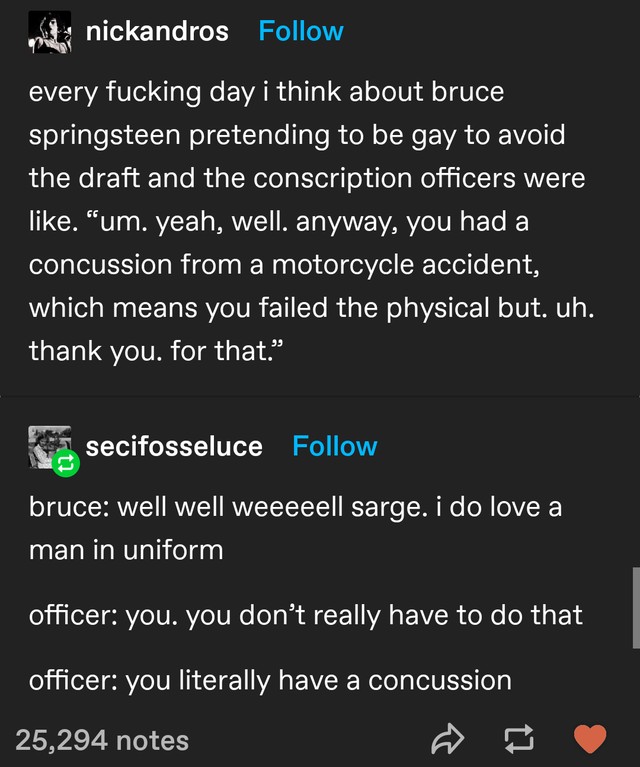 Bruce Springsteen | Tumblr | Know Your Meme