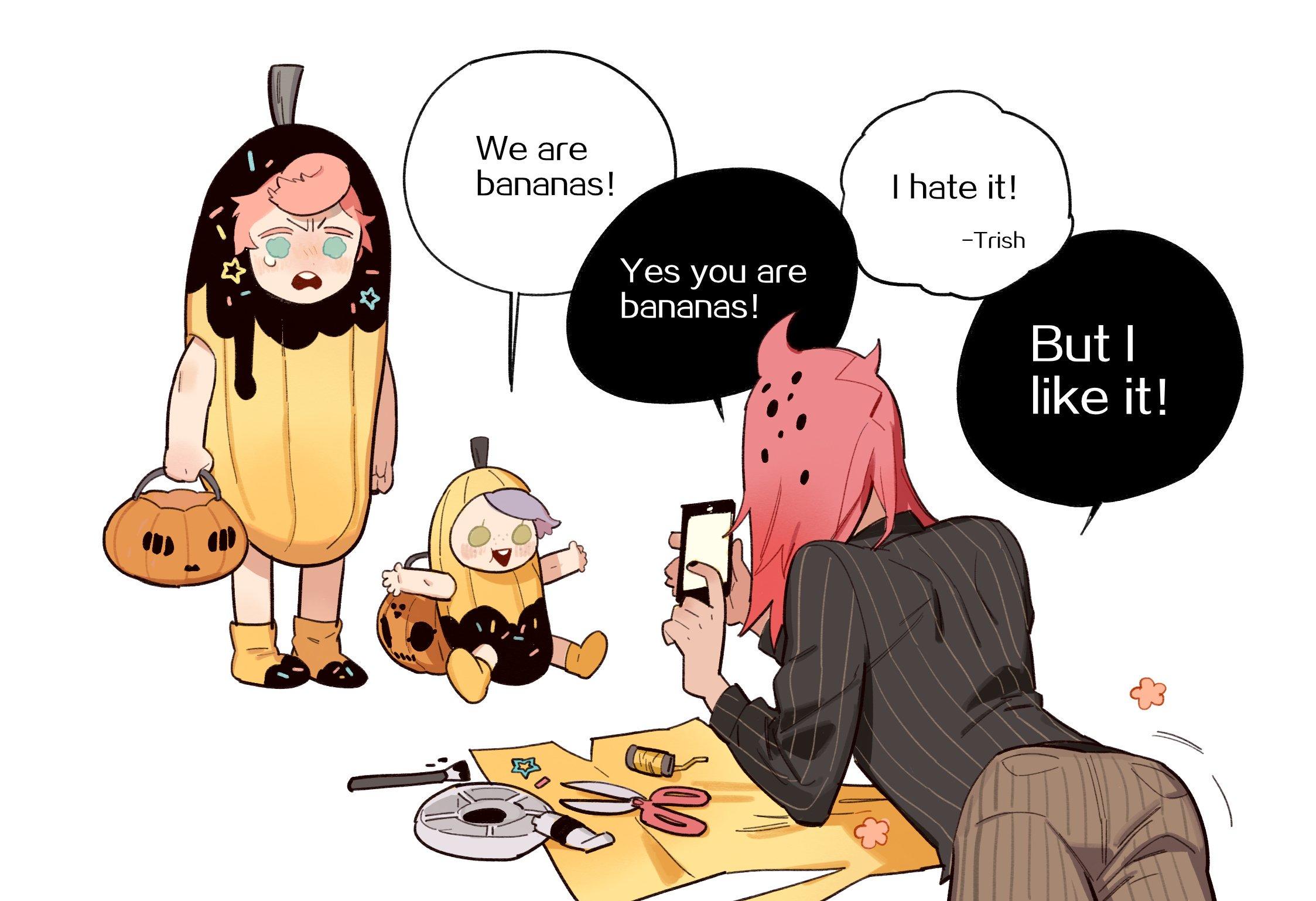 trish hate her Halloween custom | Banana Doppio | Know Your Meme