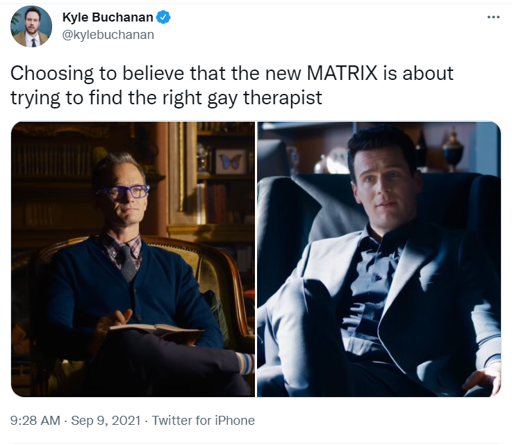 Good Therapy | The Matrix Resurrections | Know Your Meme