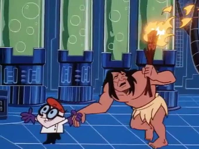 Dexter Caveman Meme Template | Dexter Showing Caveman His Lab | Know ...