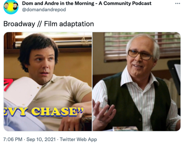 Chevy Chase | Broadway / Film Adaptation | Know Your Meme