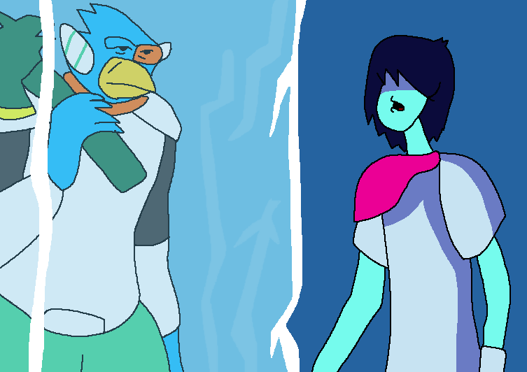 Am I glad that he's Snowgraved in there and that we're out here ...