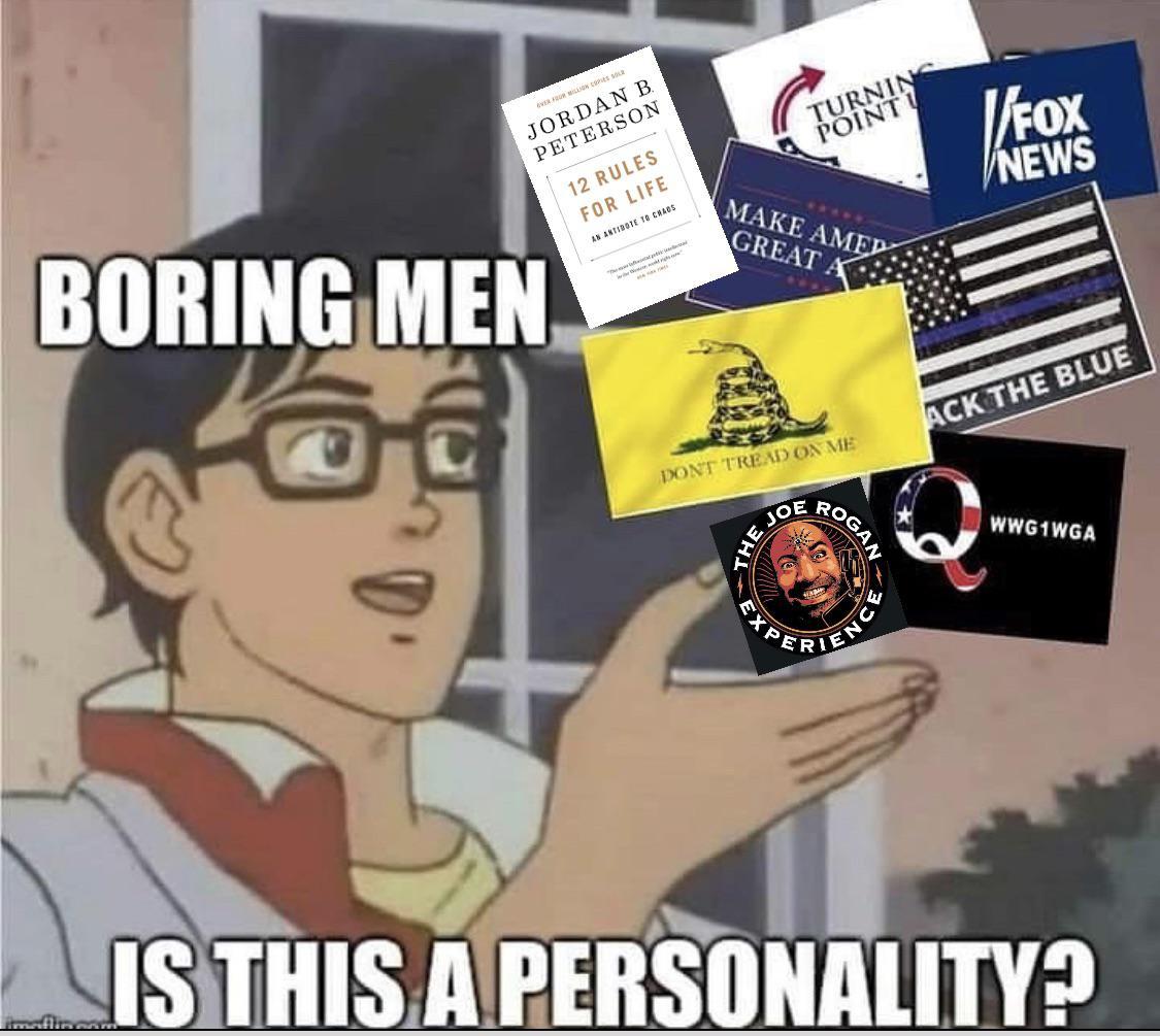 I’m a boring man this must be my personality Starterpack | /r ...
