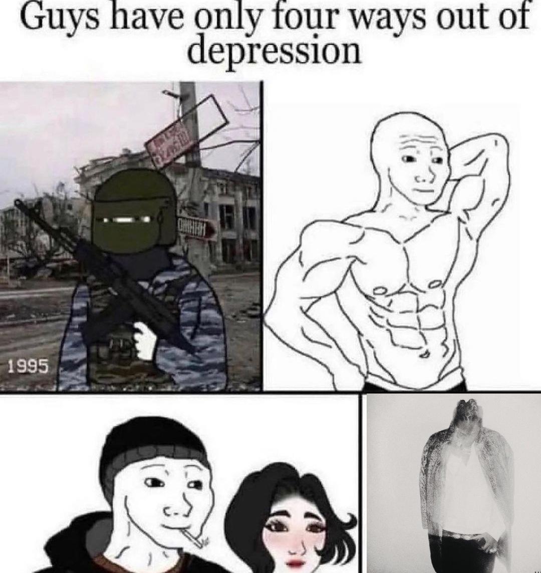 Guys Only Have Four Ways Out Of Depression | Guys Have Only Four Ways ...