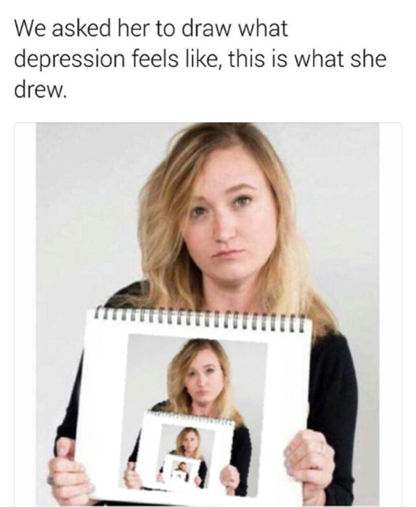 Recursive Spiraling Depression | Draw What Depression Feels Like | Know ...