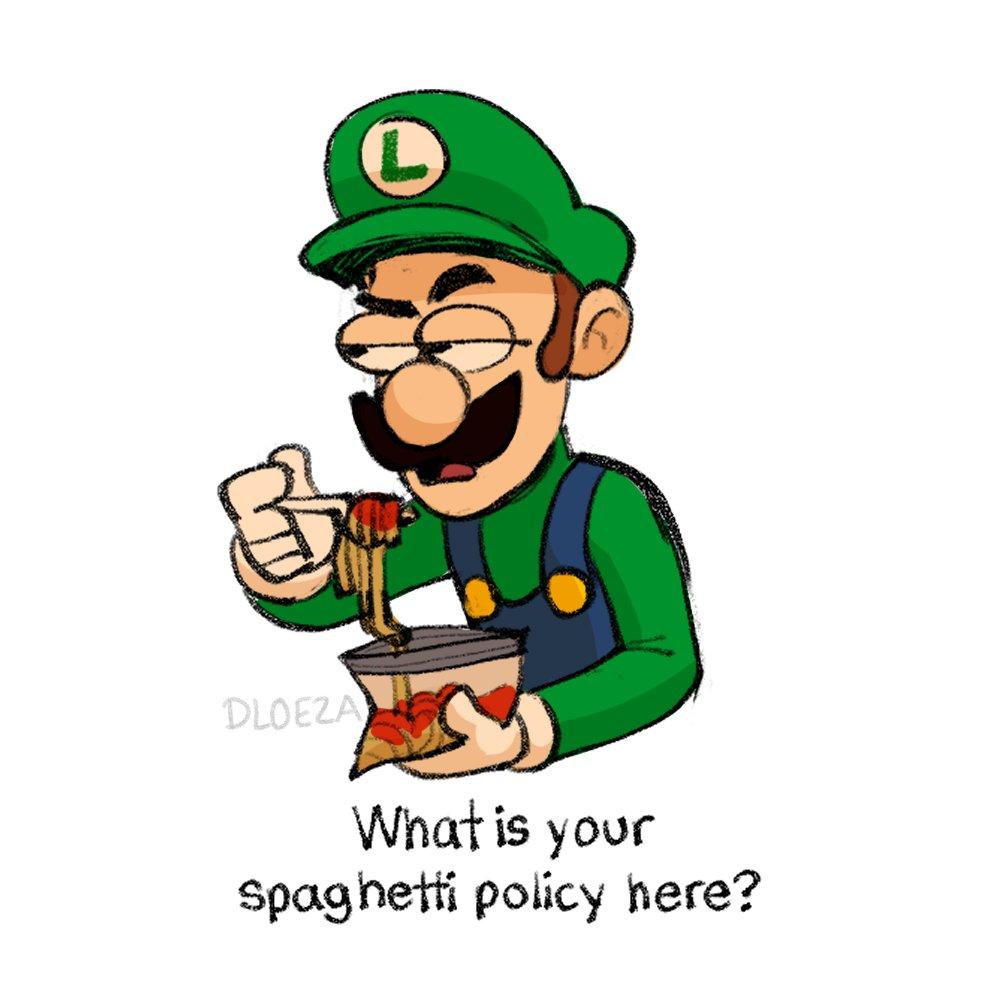 "What's Your Spaghetti Policy Here?" Luigi | The Super Mario Bros ...