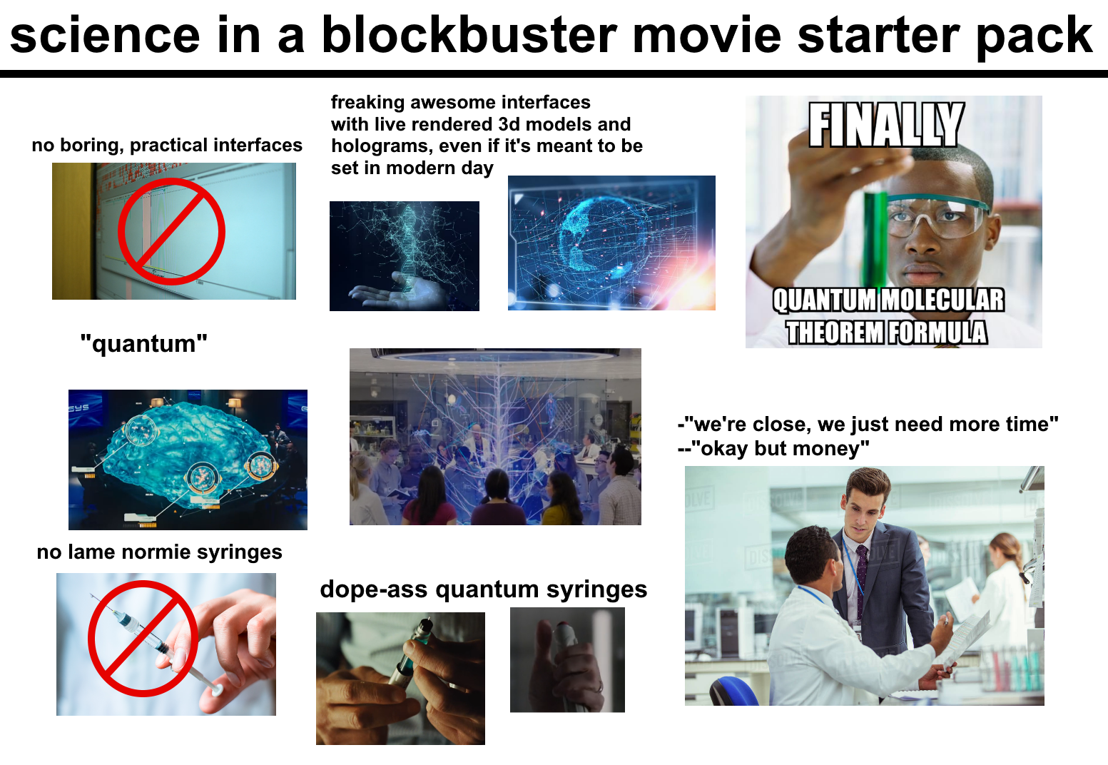 science in a blockbuster movie starter pack | /r/starterpacks | Starter ...