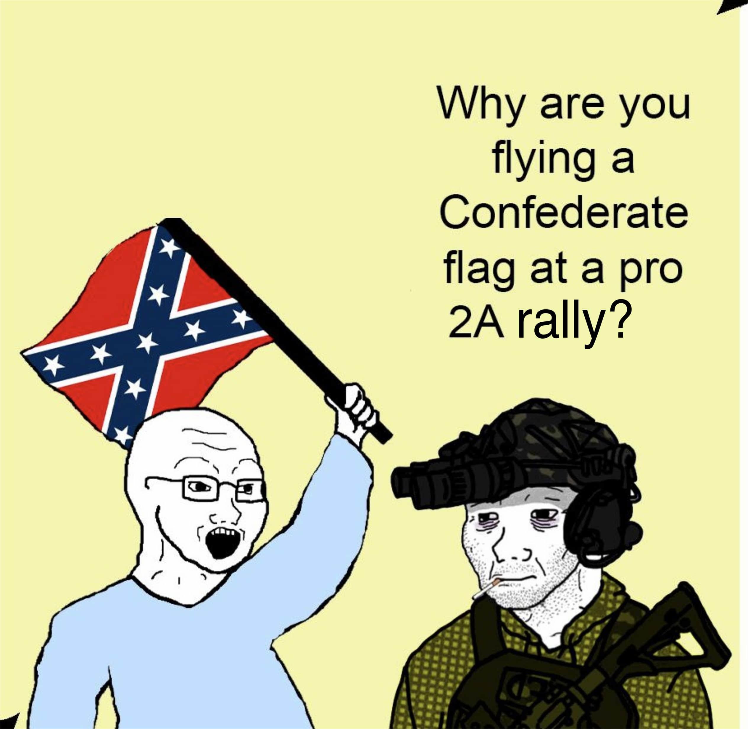 Nothing says honoring the Bill of Rights like flying the flag of those ...