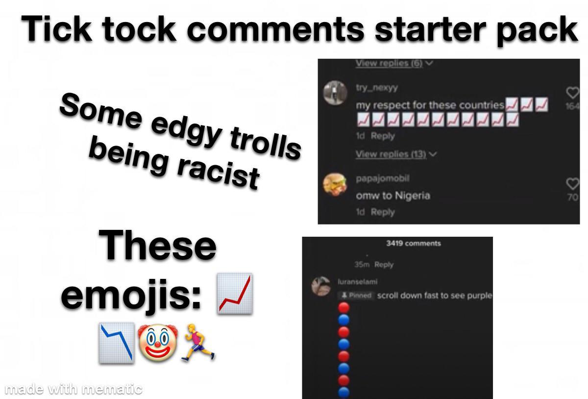 Tick tock comments section starter pack | /r/starterpacks | Starter ...