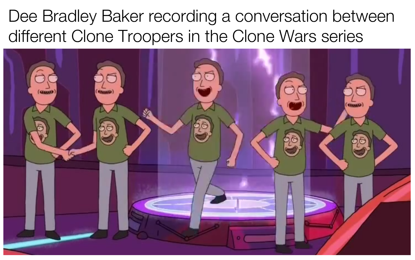 I love his work but I imagine it gets pretty lonely in the sound booth ...