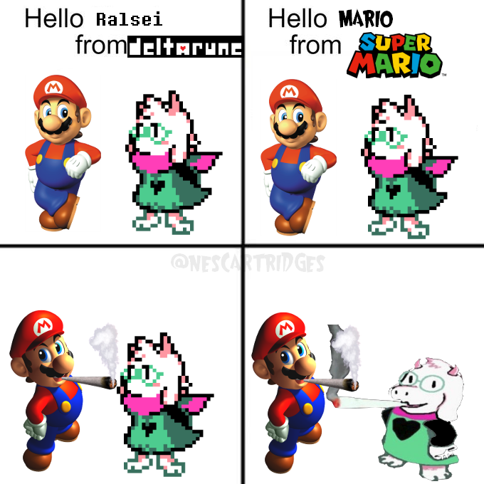 Hello Ralsei from Deltarune | Doobie Ralsei | Know Your Meme