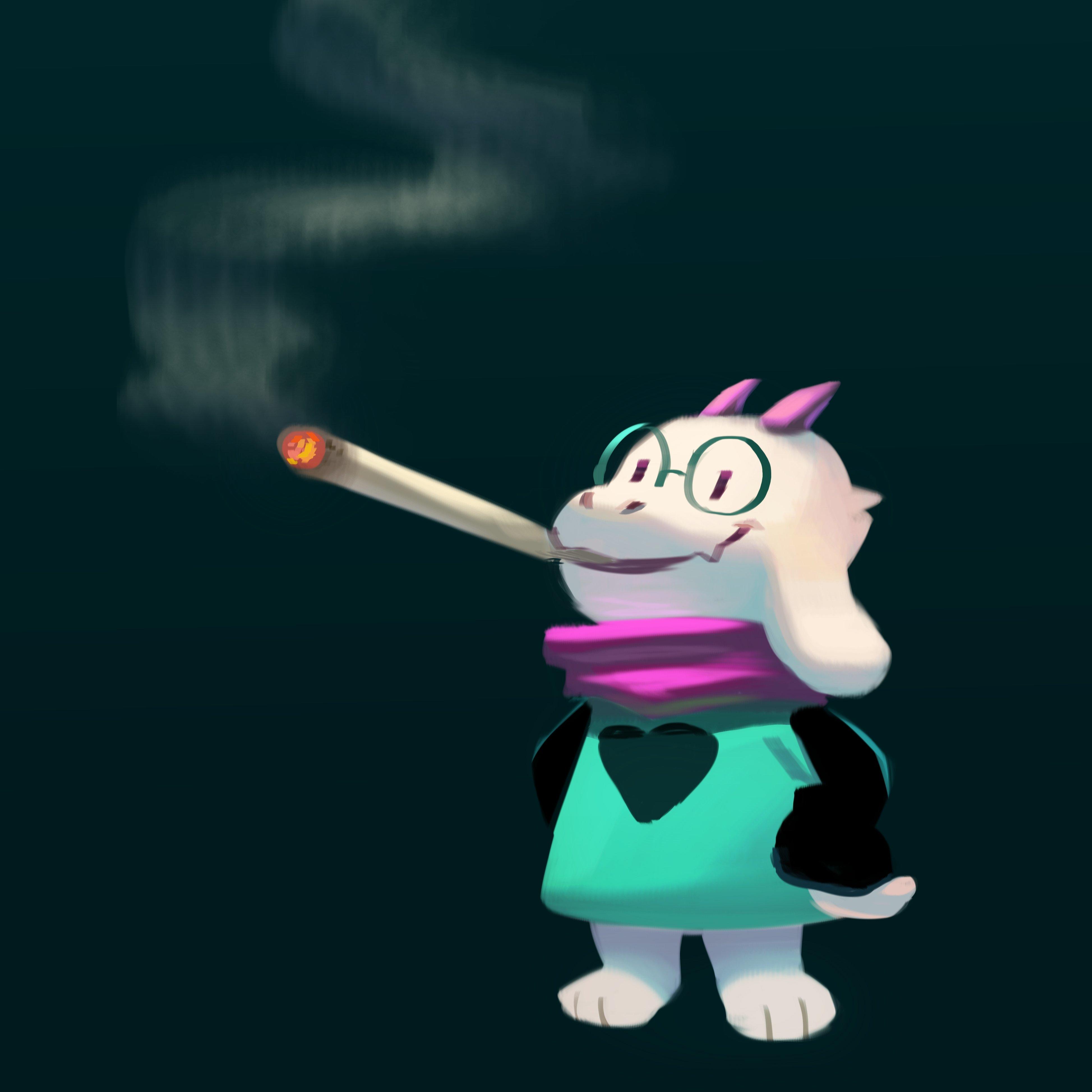 Smokin' | Doobie Ralsei | Know Your Meme